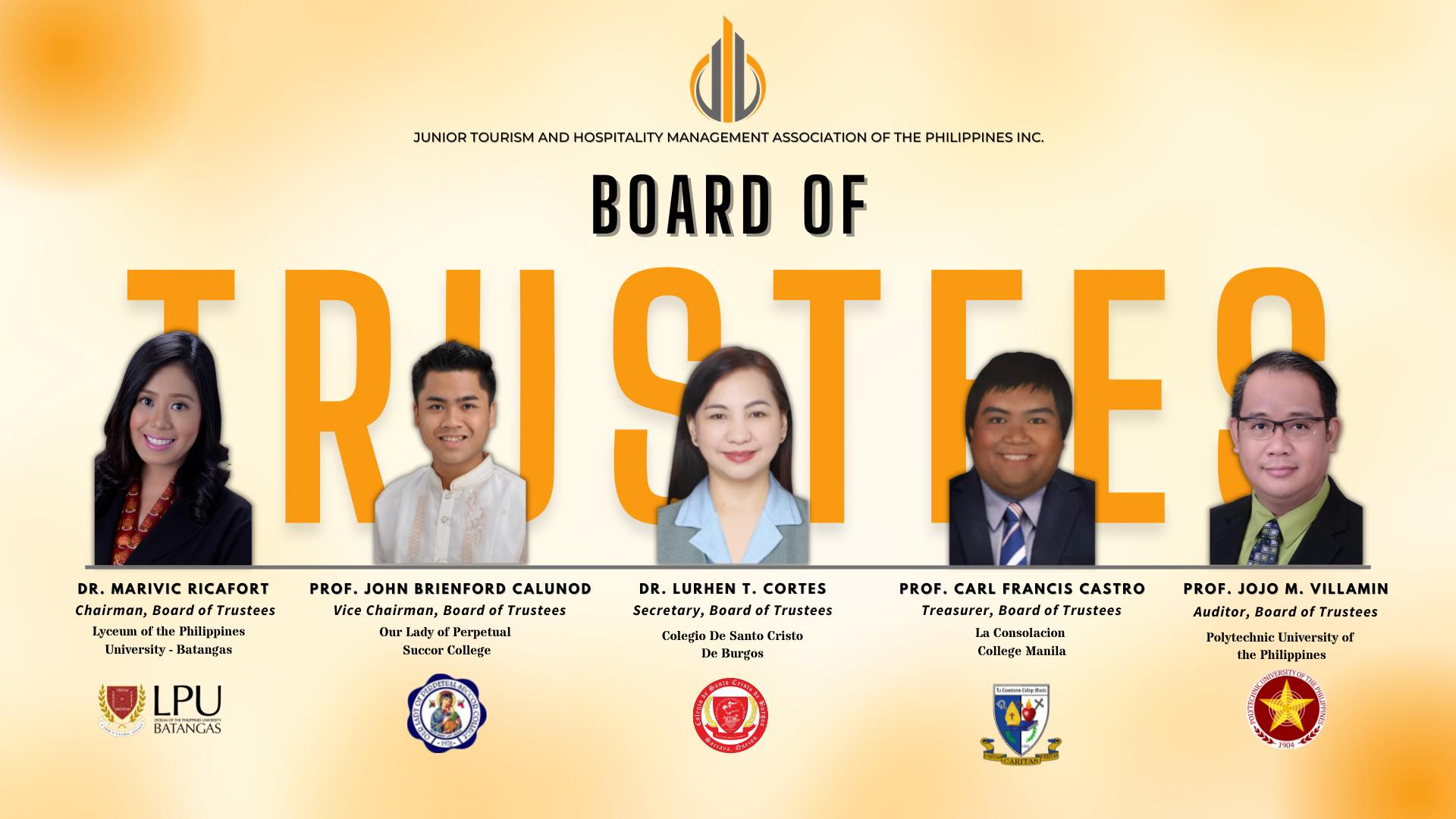 JTHMAP’s Meet the Board of Trustees, Board of Advisers, Student Executives and Student Directors ...